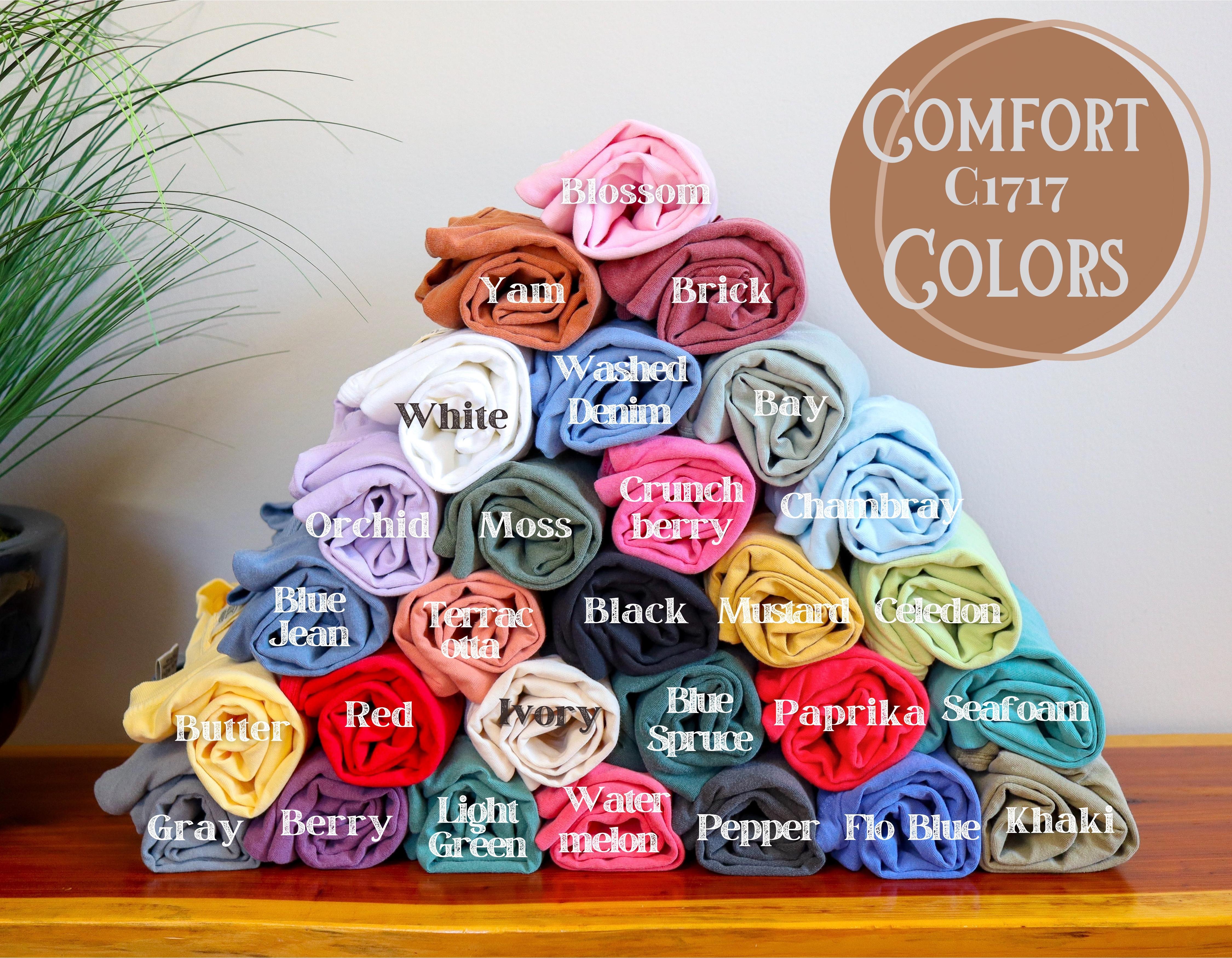 Comfort Colors Color Chart | Okie Whimsy Tees